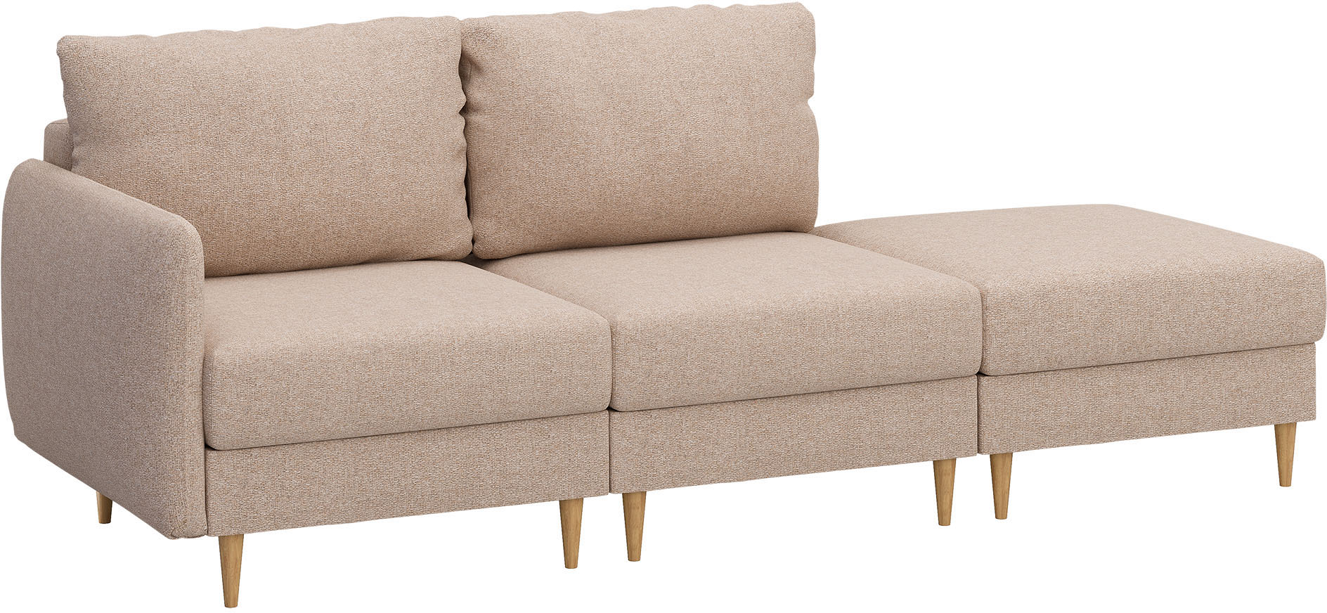 2-seater sofa with pouffe Conffi - VOX Interiors