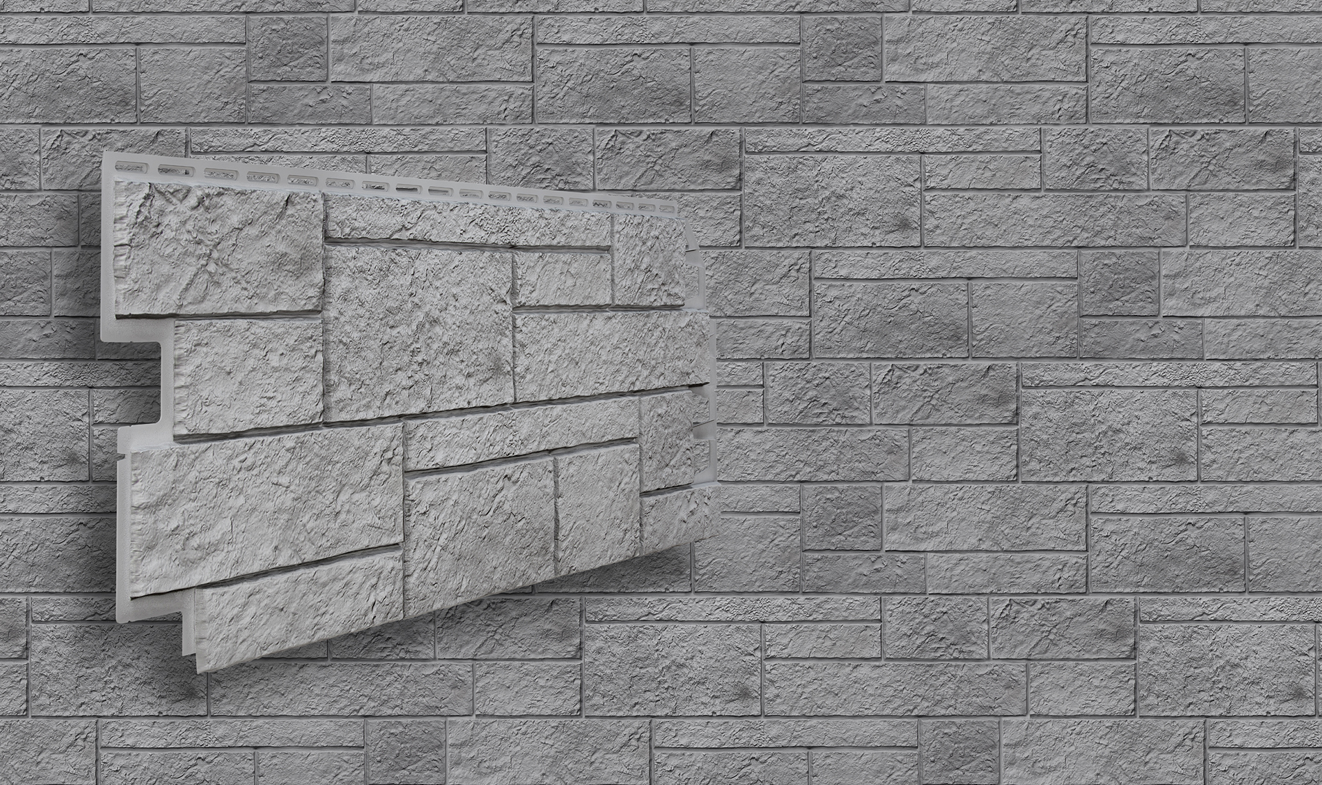 Placa de fachada Solid, Sandstone, Light Grey - Interiores VOX